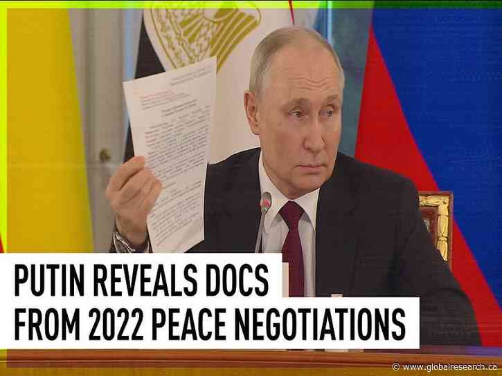 Putin Reveals Details About The Defunct Draft March 2022 Peace Treaty
